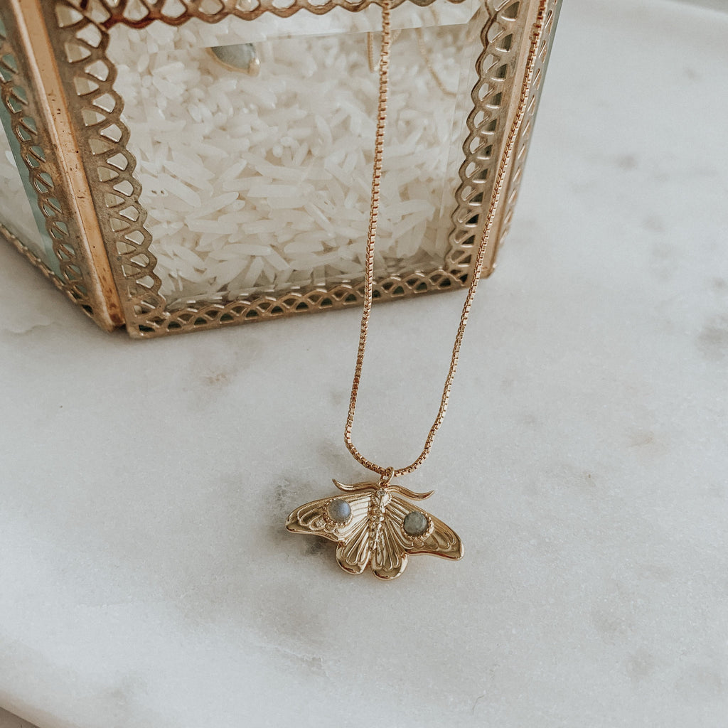 Mystic Moth Necklace – Haiku Lane