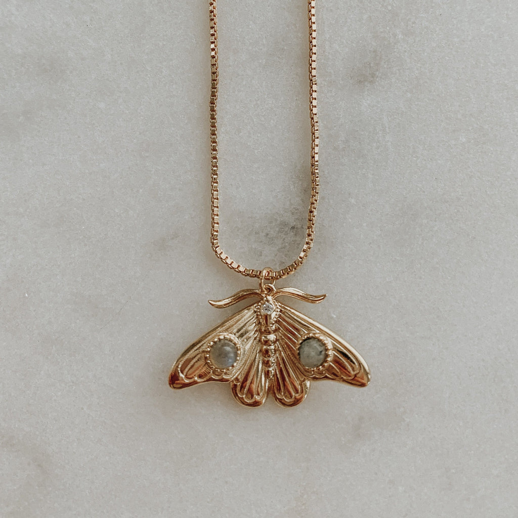 Mystic Moth Necklace – Haiku Lane